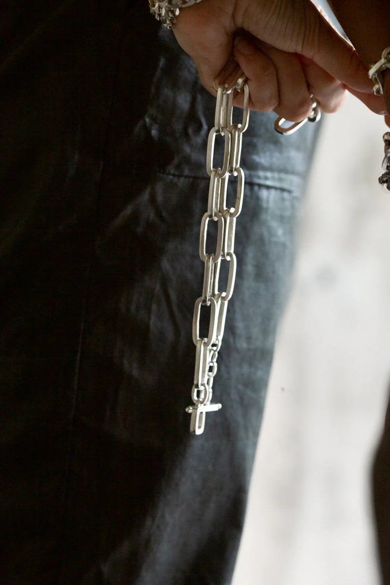 BIG CHAIN LINK NECKLACE | STERLING SILVER CHUNKY CHAIN