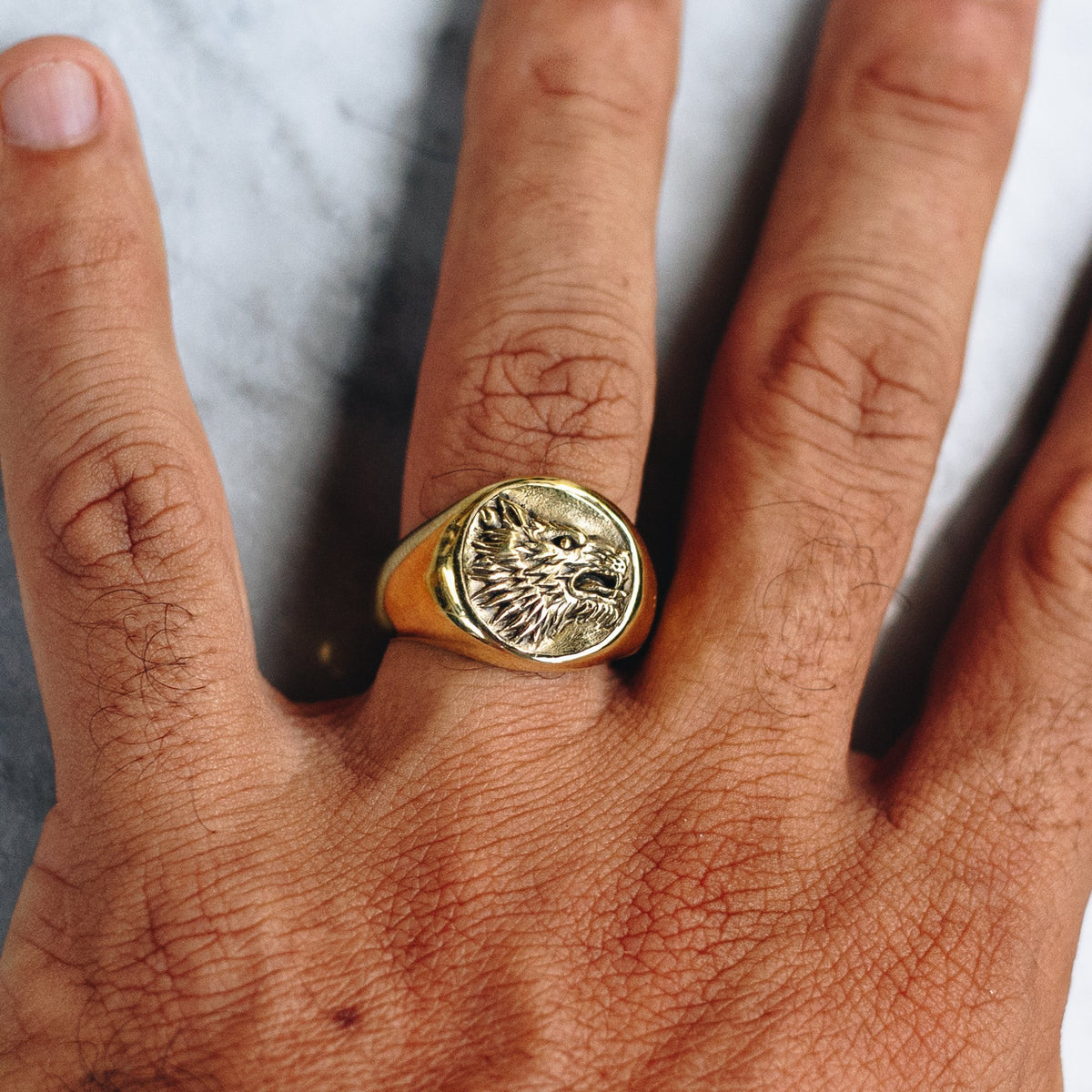 WOLF RING | BRASS