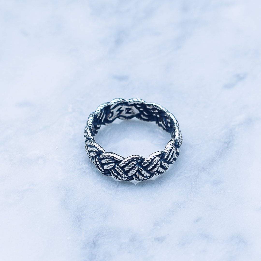 ROPE RING | 925 STERLING SILVER