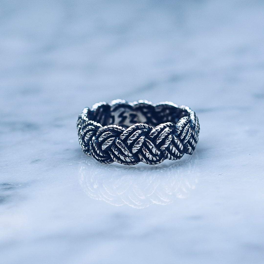 ROPE RING | 925 STERLING SILVER