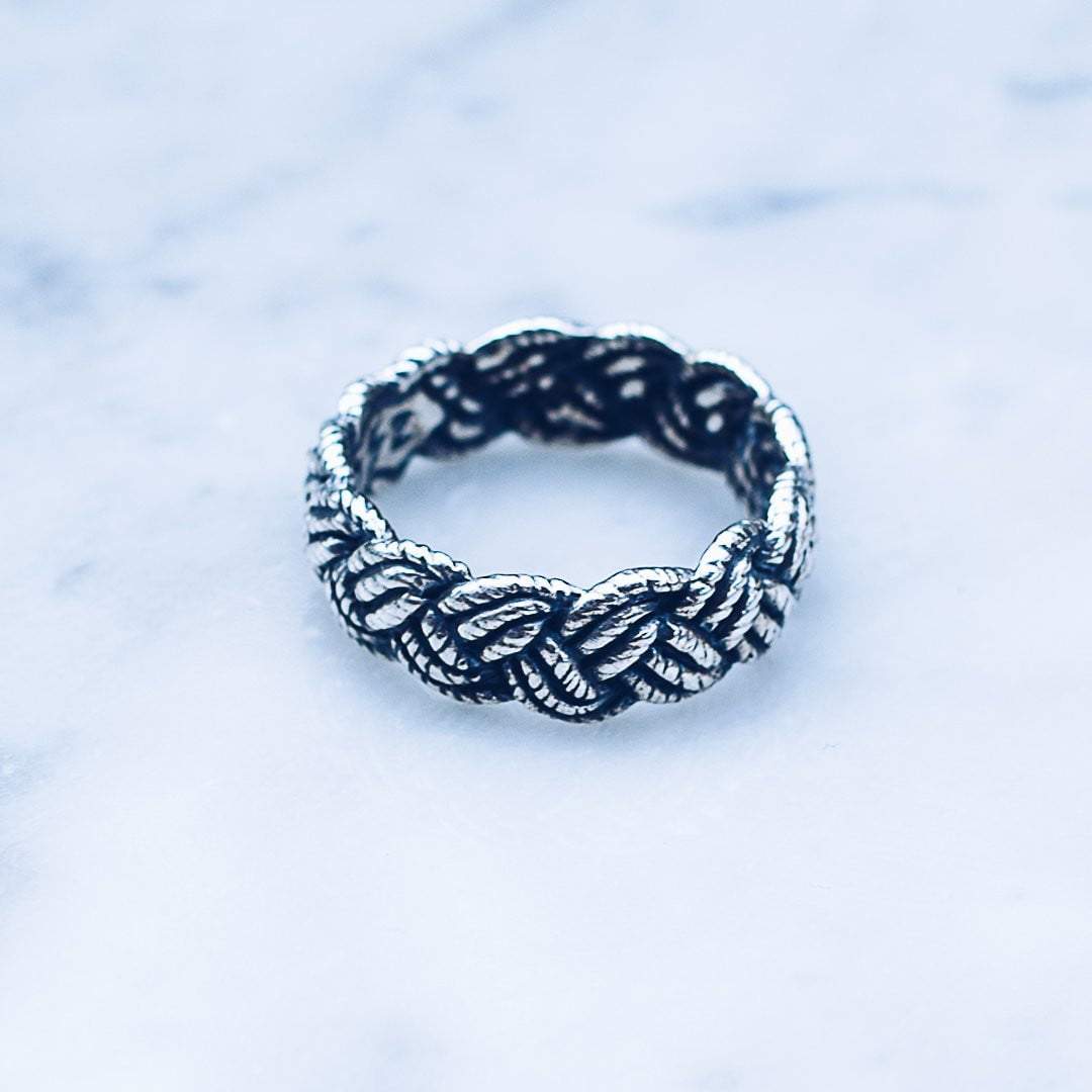 ROPE RING | 925 STERLING SILVER
