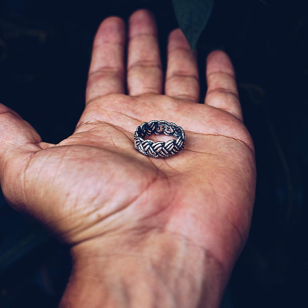 ROPE RING | 925 STERLING SILVER
