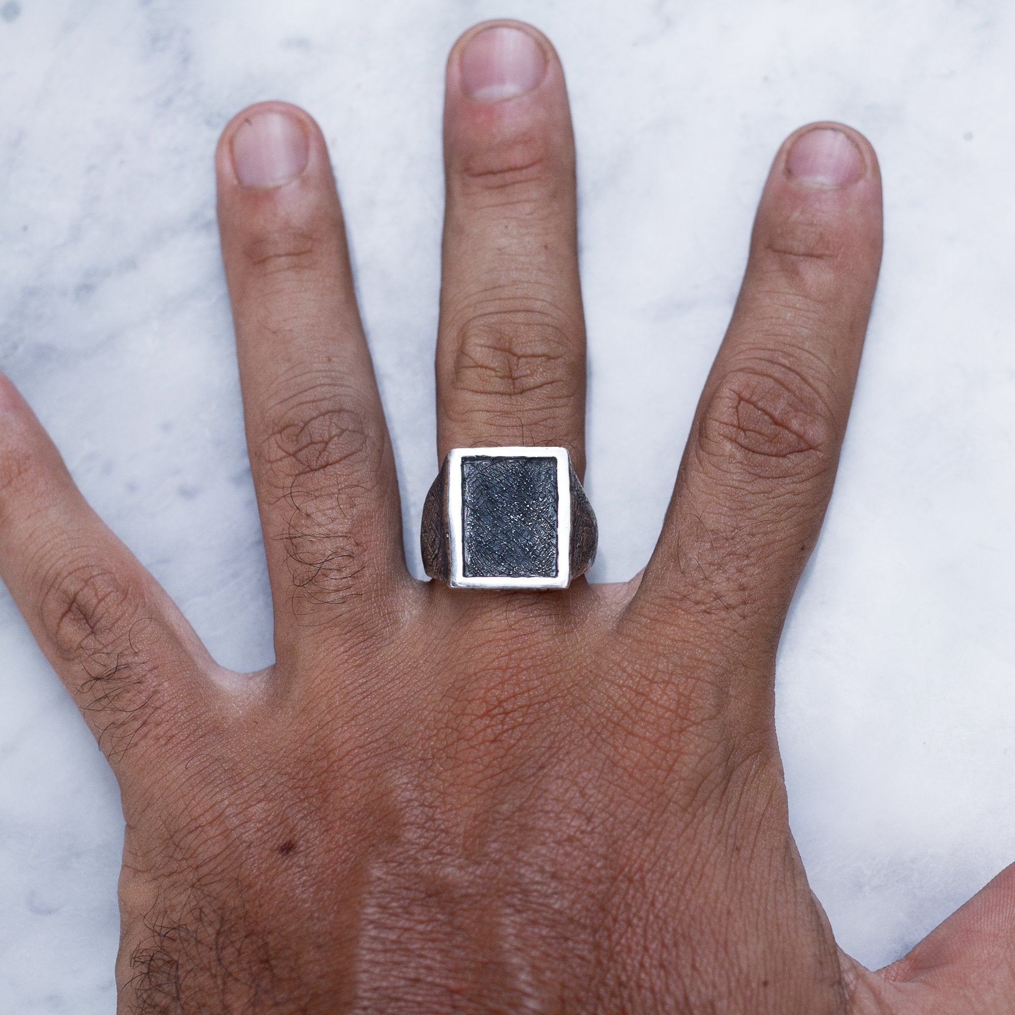 RECTANGLE RING | 925 STERLING SILVER