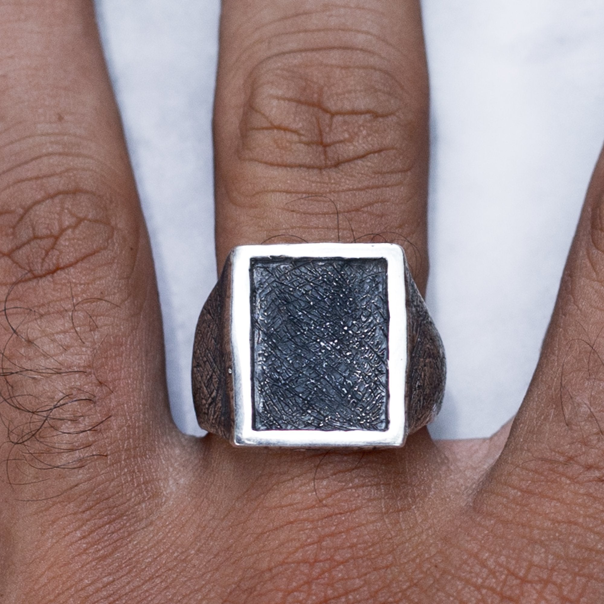 RECTANGLE RING | 925 STERLING SILVER
