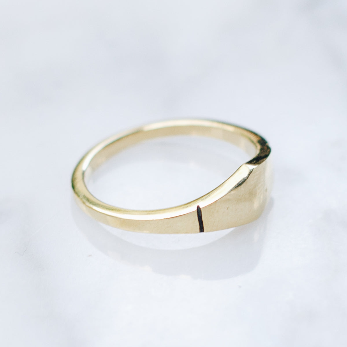 MINIMAL GEOMETRIC RING | BRASS