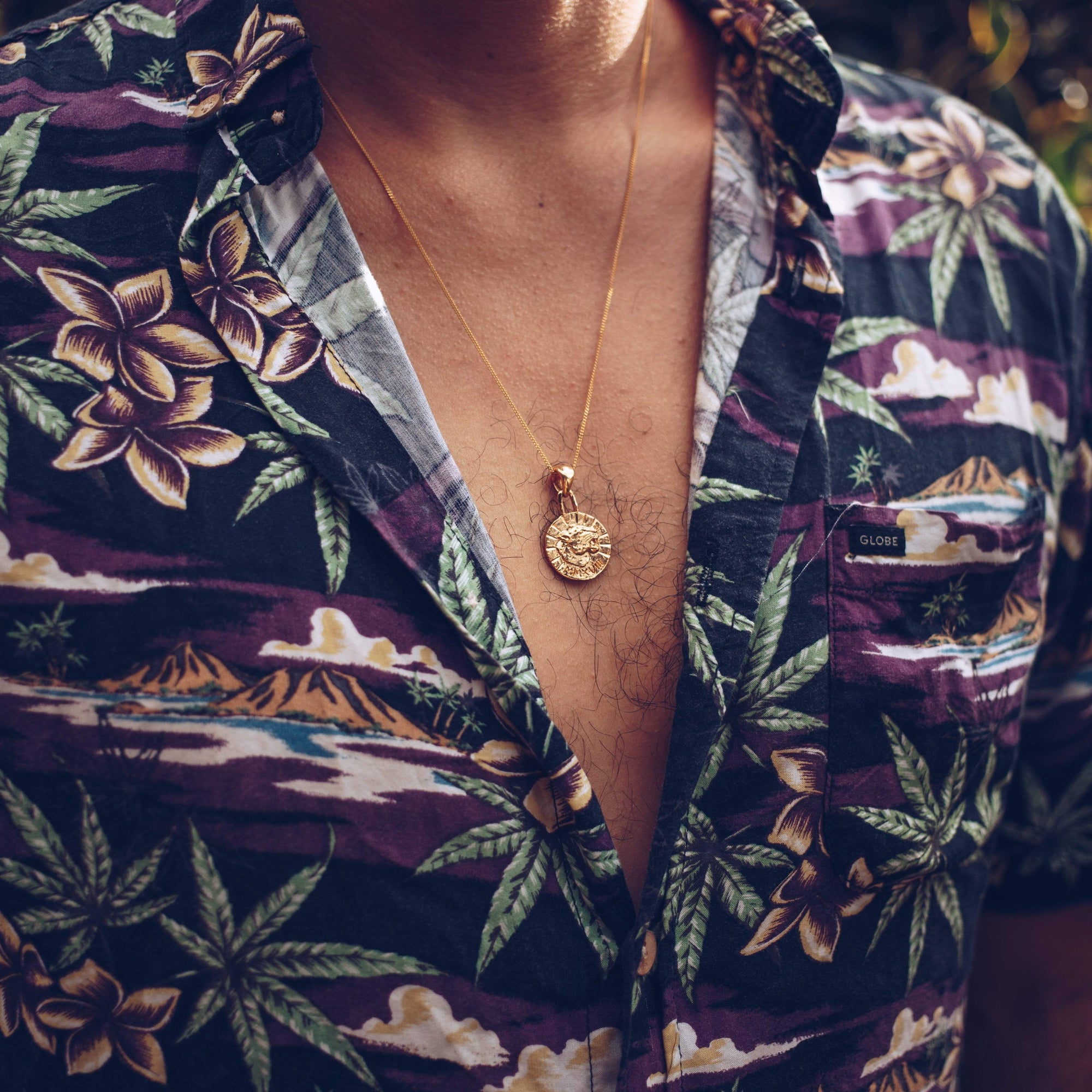 JAGUAR COIN PENDANT | 24K GOLD PLATED