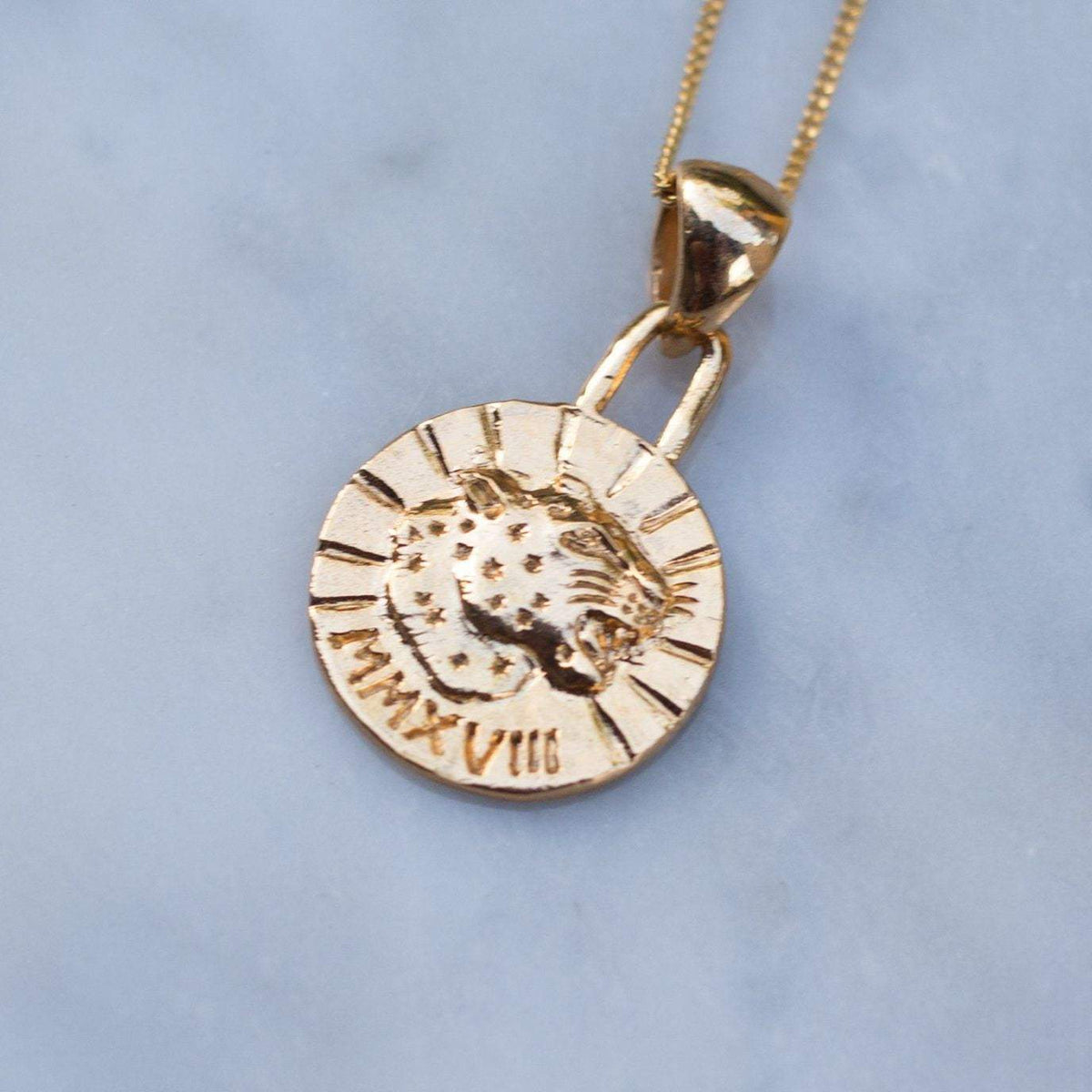 JAGUAR COIN PENDANT | 24K GOLD PLATED