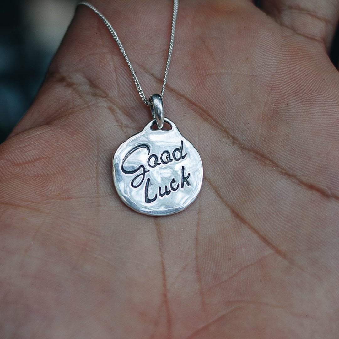 GOOD LUCK DESERT FLOWER PENDANT NECKLACE | 925 STERLING SILVER