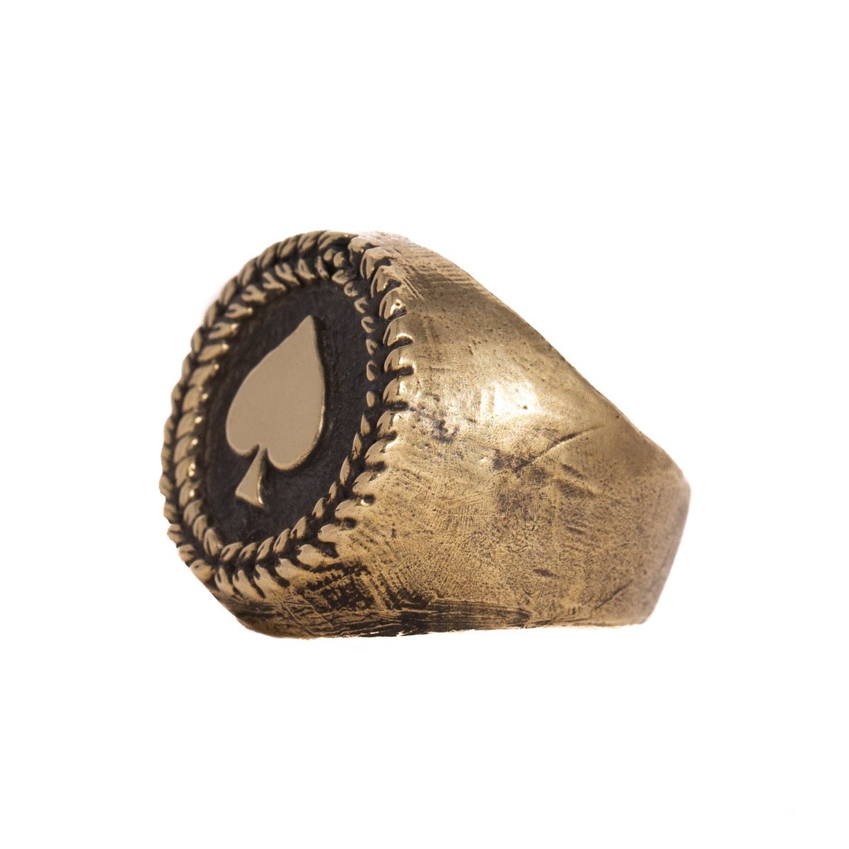ACE OF SPADES RING | BRASS
