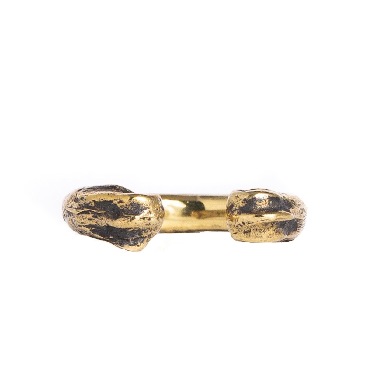 COYOTE BONE RING | BRASS
