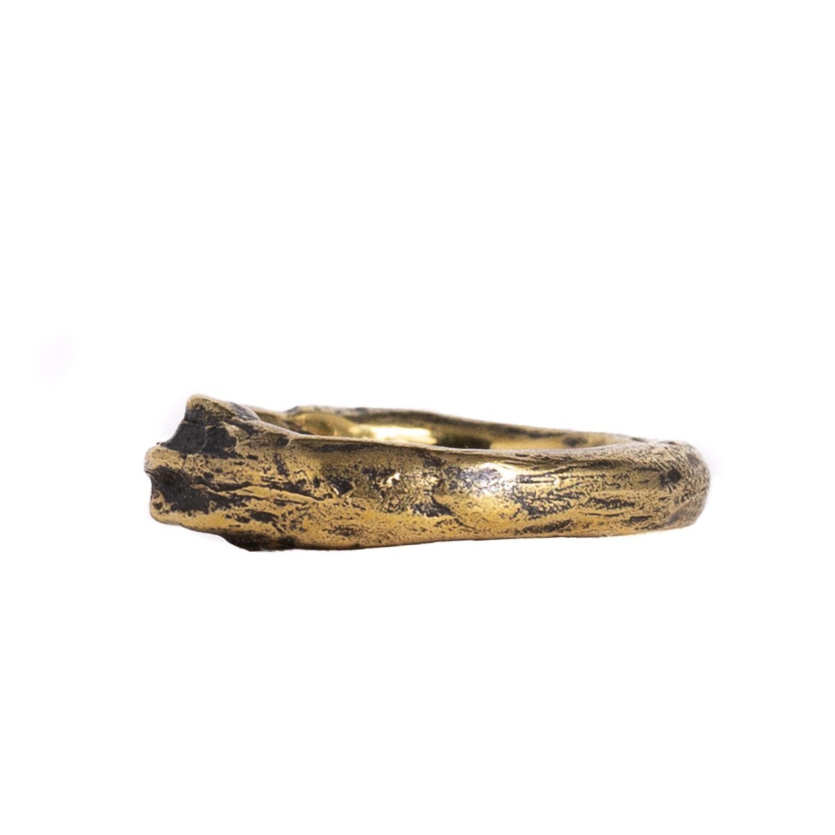 COYOTE BONE RING | BRASS