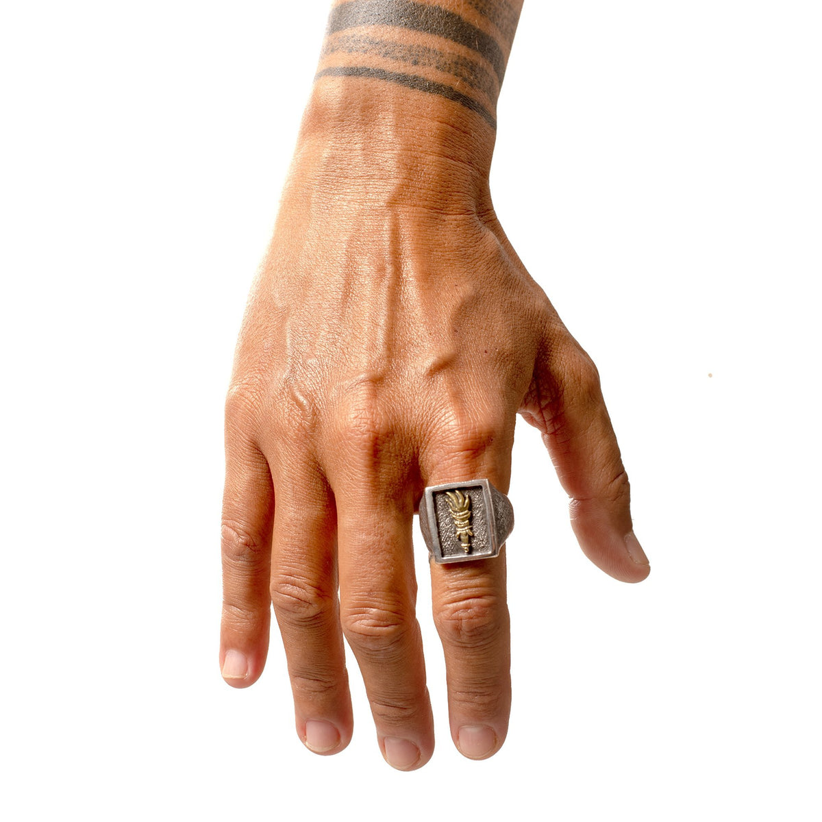 ENLIGHTENMENT TORCH RING | 925 STERLING SILVER