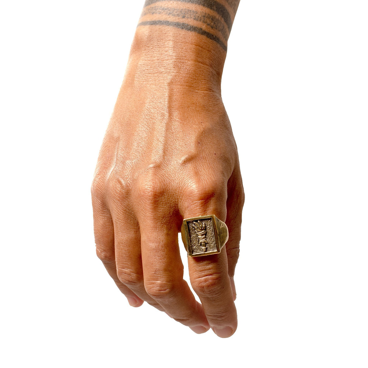 ENLIGHTENMENT TORCH RING | BRASS