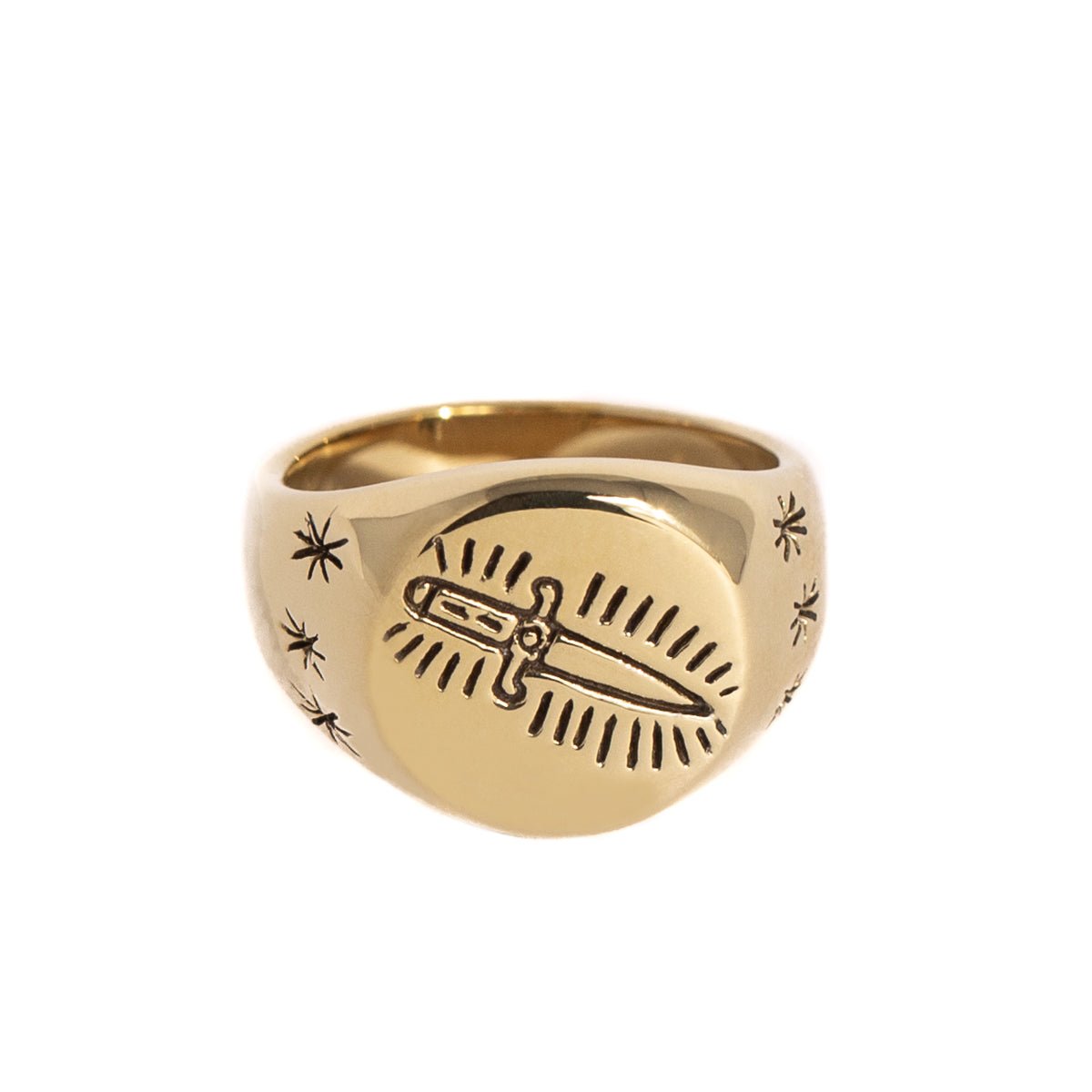 KILL ME SOFTLY RING (LARGE) | BRASS