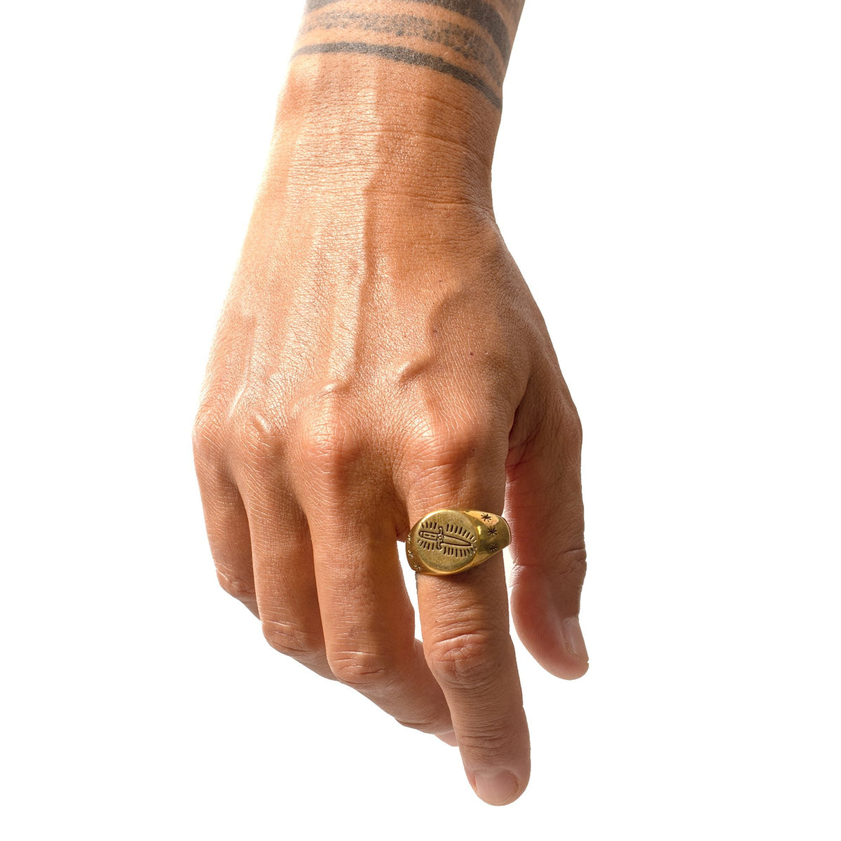KILL ME SOFTLY RING (LARGE) | BRASS