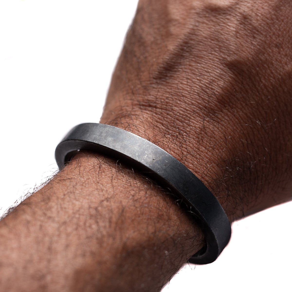 LARGE MINIMAL BRACELET | OXIDIZED 925 STERLING SILVER