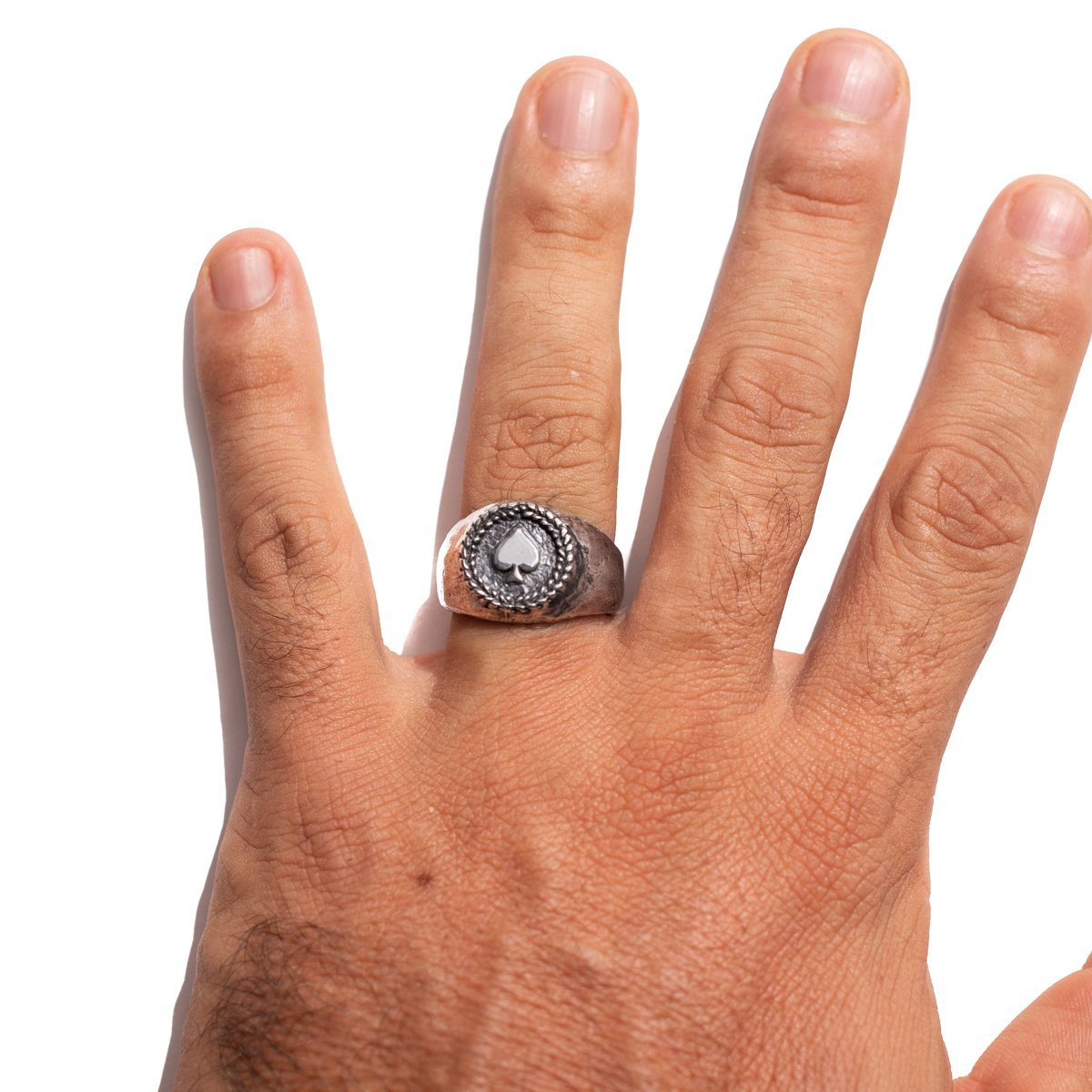 MEDIUM ACE OF SPADES RING | 925 STERLING SILVER
