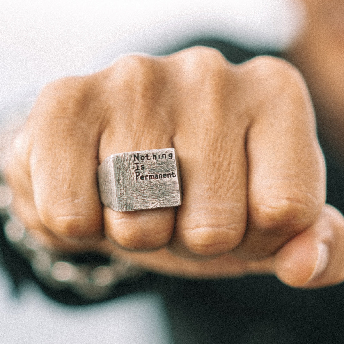 NOTHING IS PERMANENT RING | 925 STERLING SILVER