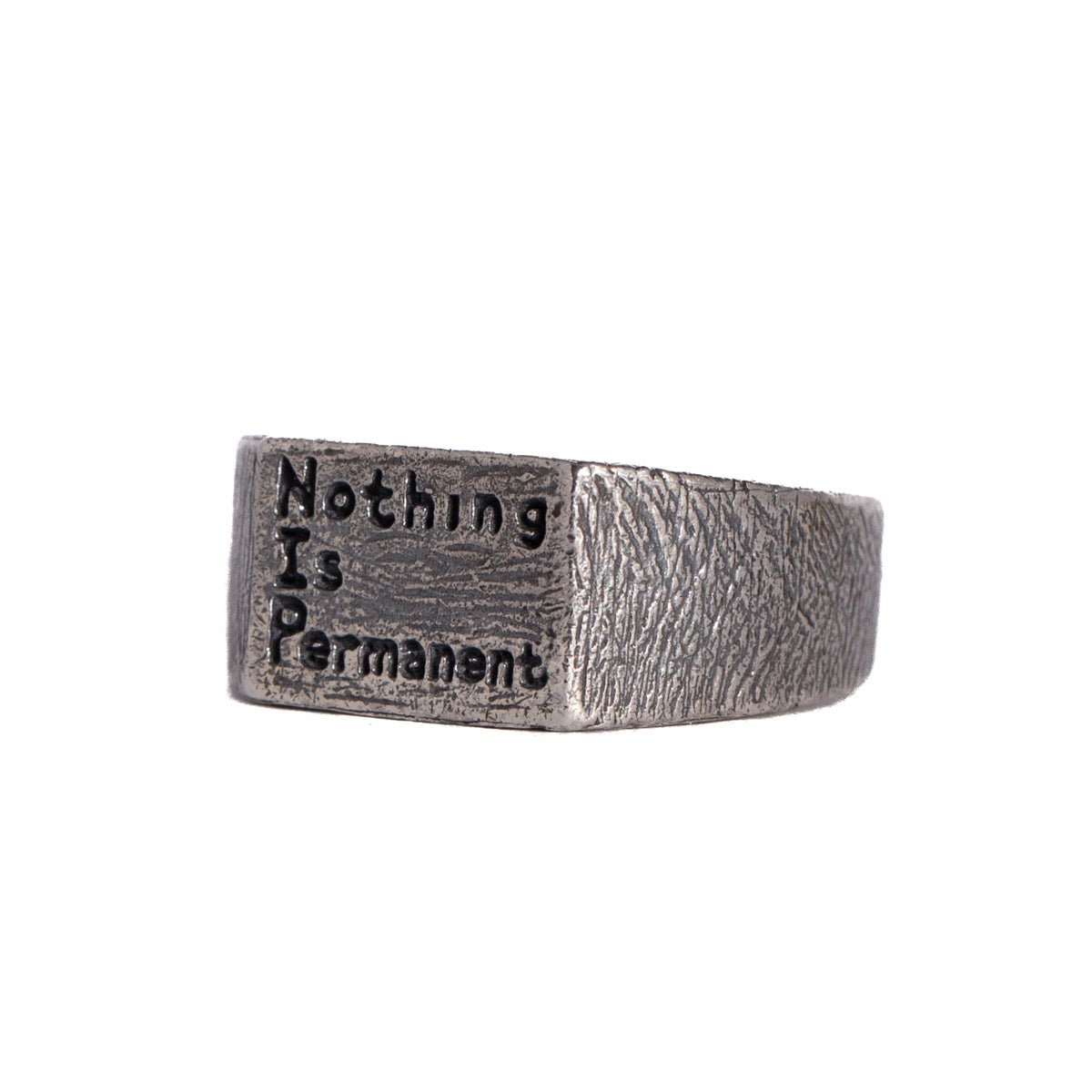 NOTHING IS PERMANENT SMALL RING | 925 STERLING SILVER