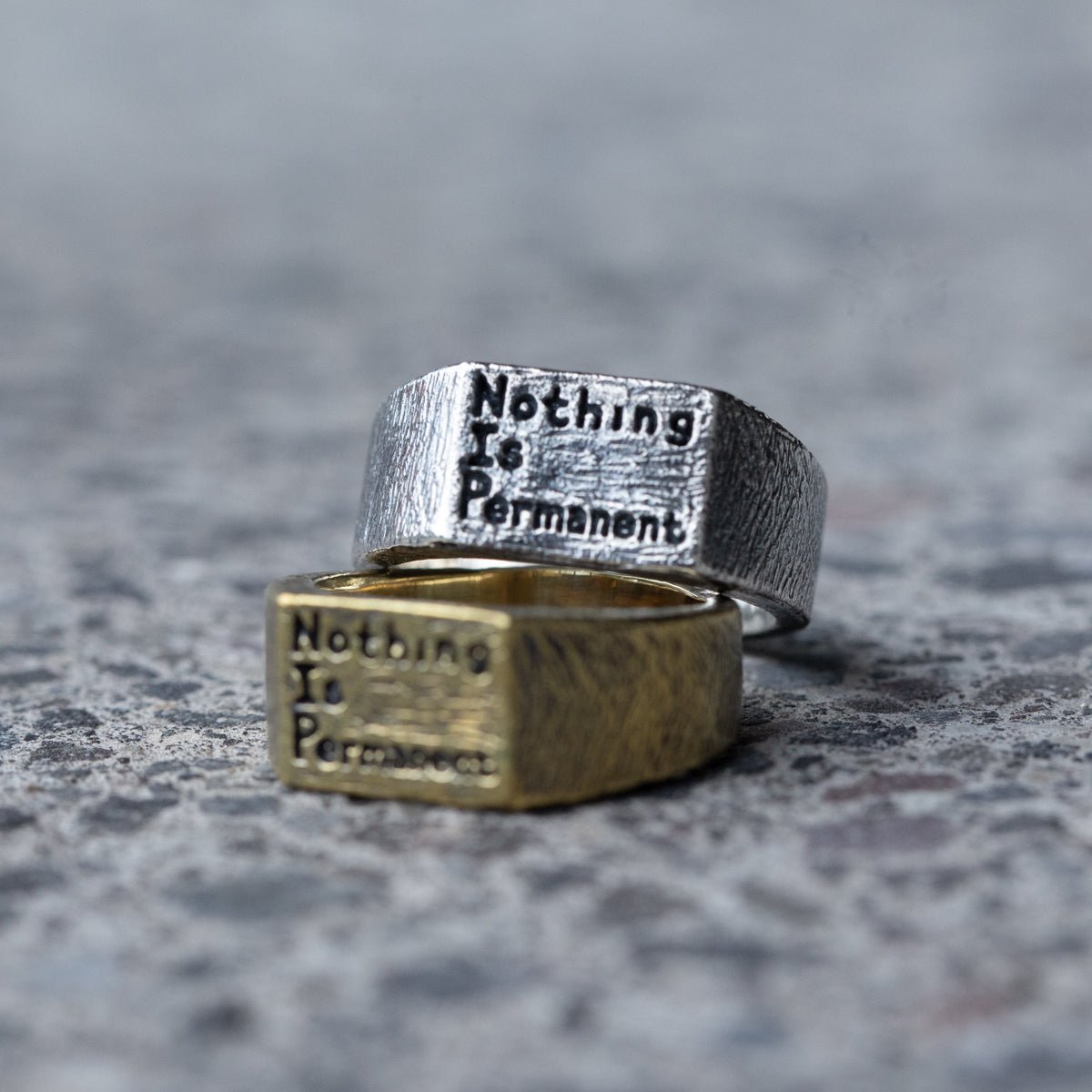 NOTHING IS PERMANENT SMALL RING | 925 STERLING SILVER
